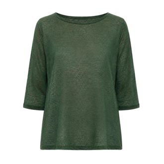 Aragona D3369Tp-845 Boot-Ausschnitt Top - - Blouses & Shirts - Damen - Gr&uuml;n - XL