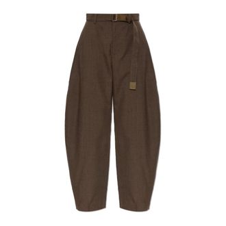 sacai Wollhose - - Trousers - Damen - Braun - S