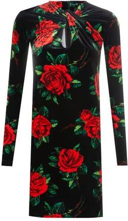 Richard Quinn Robe &agrave; imprim&eacute; en velours