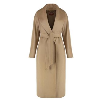 Max Mara Mantel aus Kaschmirmischung - - Coats - Damen - Braun - XS