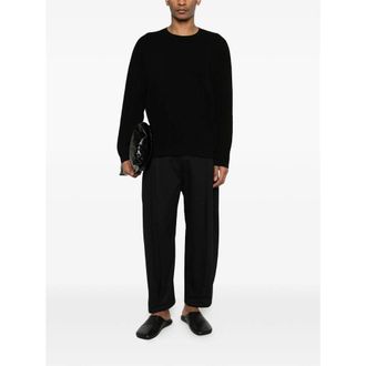Isabel Benenato Crew Neck Sweater - Black