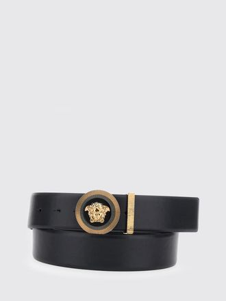 Versace Ceinture Medusa Biggie en cuir avec plaque logo