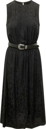 Pinko Pinko, Femme, Robes, Noir, Taille: 42 FR Robe Midi Caserta