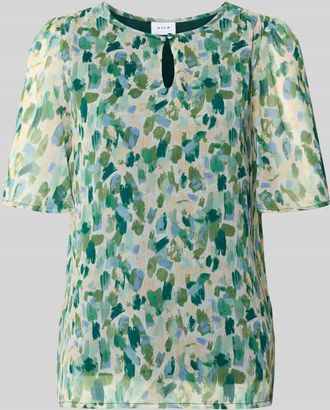 Vila Blusenshirt mit Schl&uuml;sselloch-Ausschnitt Modell EMMA