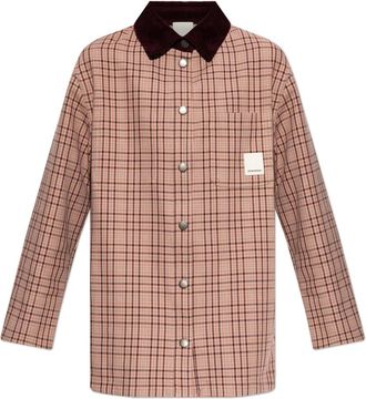 Emporio Armani Femme, Vestes, Rose, Taille: 42 FR Veste &agrave; Carreaux