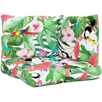 vidaXL Coussins de palette lot de 3 multicolore tissu Oxford Vidaxl