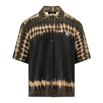 Amiri MA Patch Batik Gestricktes Hemd - - Shirts - Herren - Schwarzk - M