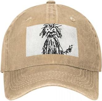 Generic Chien Jours Casquettes de Baseball Mode Chapeaux Denim en Plein Air Réglable Cassette Hip Hop Baseball Chapeau de Cowboy pour Unisexe Cadeau Mode Impr