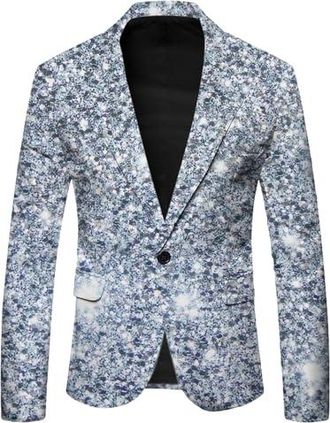 Generic Veste Hiver Homme Manches Longues Veste Capuche Homme Slim De Costume à Manches Longues Col Boutonné Grande Taille ImpriméE Poche Style Business