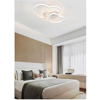 Trade Shop Plafonnier Led Double Coeur Finition Moderne 31w Lumi&egrave;re 6500k 3000k 4000k Pn-05b