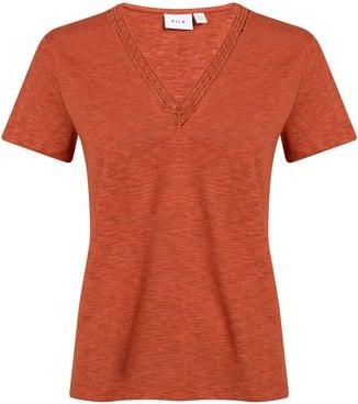 Vila Top Viaggi en coton m&eacute;lang&eacute;