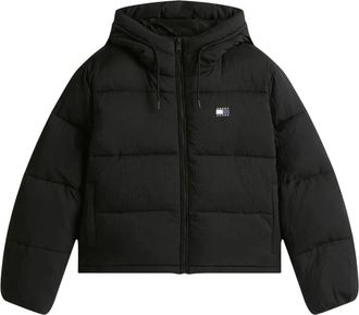 Tommy Jeans TJW Kapuzen-Pufferjacke - - Jackets - Damen - Schwarzk - M