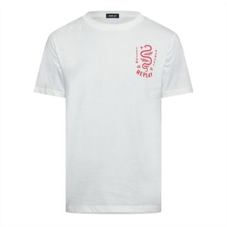 Replay T-Shirt f&uuml;r Herren, Baumwolle (Wei&szlig;)