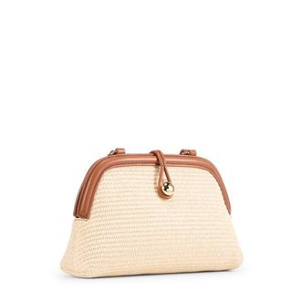 Petite Mendigote Sac pochette Summer en raphia