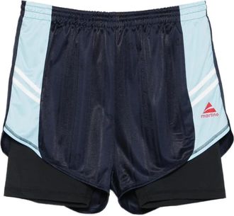 Martine Rose Homme, Sport, Multicolore, Taille: M Double Football Shorts
