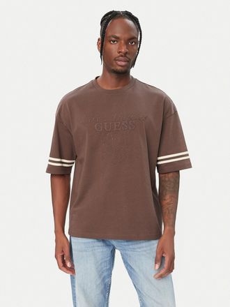 Guess T-Shirt Z6YI18 K5005 Braun Regular Fit