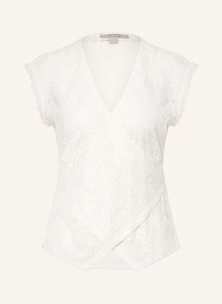 AllSaints Allsaints Spitzentop Vera In Wickeloptik weiss