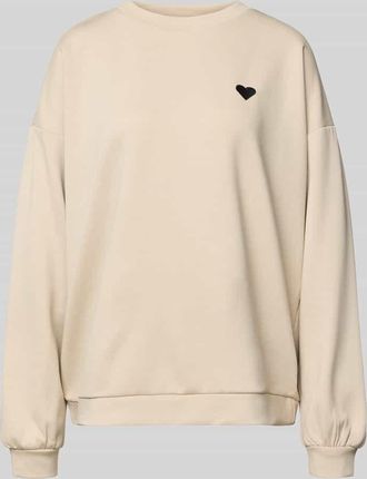 Pieces Relaxed Fit Pullover mit Herz-Stickerei Modell TALIA