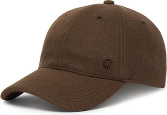 Calvin Klein Cap Calvin Klein Felt W Metal Plaque Cap LV04D5054G Braun