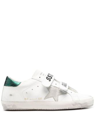 Golden Goose baskets Old School &agrave; fermeture scratch - Blanc