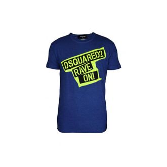 Dsquared2 Homme, Tops, Bleu, Taille: XS Cotton T-Shirt