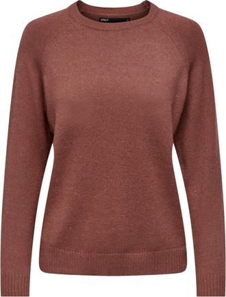 Only Damen Onllesly Kings L/S KNT Noos Pullover 15170427,Braun,S