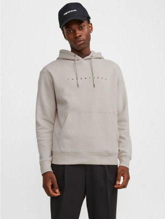 Jack & Jones Hoodie Weicher Hoodie mit modernem Logodruck Robust Loose Hoodie