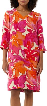 Comma Gemustertes Kleid aus Crêpe