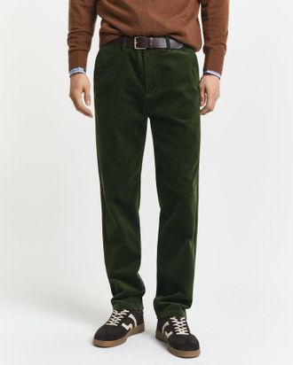 GANT Herren Regular Fit Cord-Chinohose (44/36) COUNTRY Grün