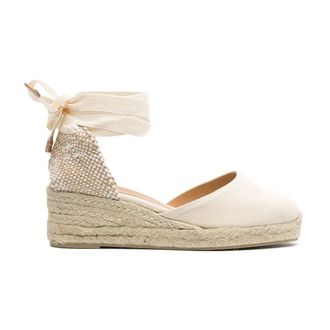 Castaner Carina Espadrille Keilabsatz-Sandalen - - Shoes - Damen - Wei&szlig; - 38 EU