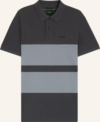 HUGO BOSS Poloshirt Polo Stripe Zone Regular Fit grau