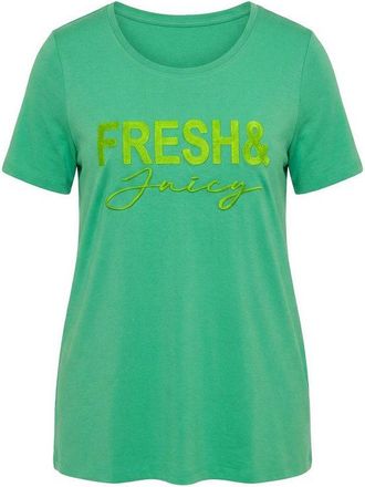 Miamoda T-Shirt T-Shirt Komfort Fit Tuft-Print Halbarm