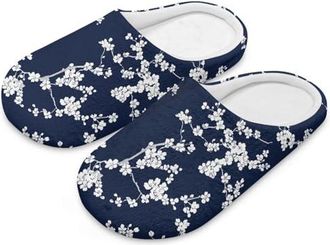 Coloranimal Chaussons de spa pour invit&eacute;s - Jetables et r&eacute;utilisables - Antid&eacute;rapants - Bout ferm&eacute;, Fleur dabricot, 35.5/36.5 EU
