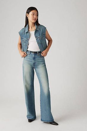 Levi's Ribcage Wide Leg Jeans - Damen - Blau / Blau