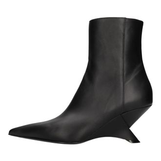 Vic Mati&eacute; Stiefeletten mit Keilabsatz aus Leder - - Shoes - Damen - Schwarzk - 37 EU