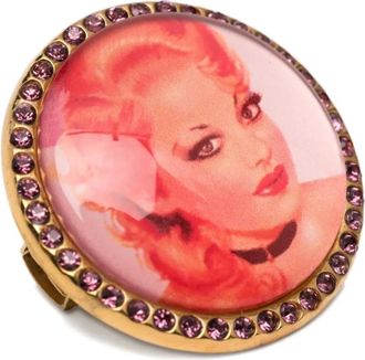 Chopova Lowena Femme, Accessoires, Multicolore, Taille: ONE Size Portrait Rhinestone Hair Clips