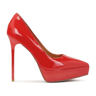 Kazar Rote lackierte Plateaupumps - - Shoes - Damen - Rot - 36 EU