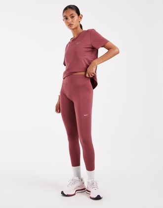 Nike leggings 7/8 taille haute Dri-FIT rose