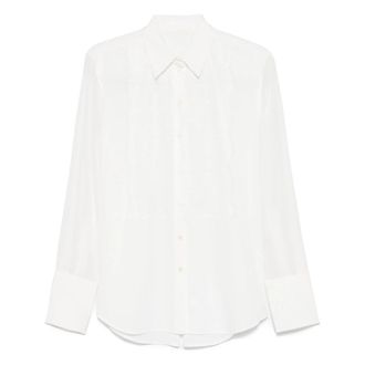 Helmut Lang Relaxed Spitzenhemd - - Blouses & Shirts - Damen - Wei&szlig; - M
