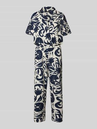 Oui Jumpsuit mit floralem Allover-Print