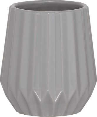 Sealskin Becher Arte, Zahnputzbecher aus nat&uuml;rlichem Porzellan, Farbe: Grau