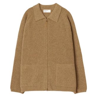 Universal Works Zip Cardigan - - Knitwear - Herren - Beige - XL