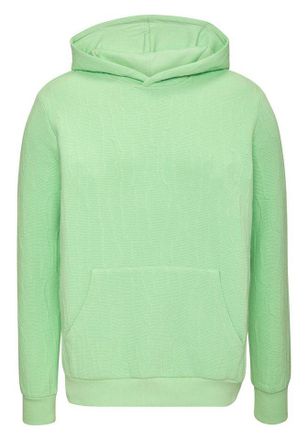 John Devin Hoodie - Struktur Sweat mit Kapuze innen angeraute Sweatware mit besonderer Struktur-Optik