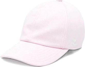 Courr&egrave;ges Femme, Accessoires, Rose, Taille: S Signature AC Cotton Cap