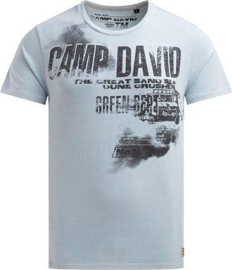 Camp David Rundhalsshirt aus Baumwolle