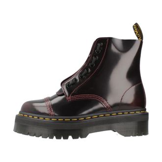Dr. Martens Stylische Schn&uuml;rstiefel f&uuml;r Frauen - - Shoes - Damen - Rot - 38 EU