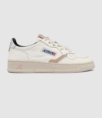 Autry Baskets Medalist Low Femme Leat Elep Slv Bk Pw Gr