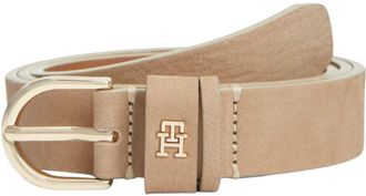 Tommy Hilfiger Damen Essential Effortless 2.5 Nubuck Aw0aw17762 Verstellbarer G&uuml;rtel, BEIGE (Clayed Pebble), 105 cm