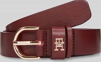 Tommy Hilfiger G&uuml;rtel aus echtem Leder mit Logo-Detail