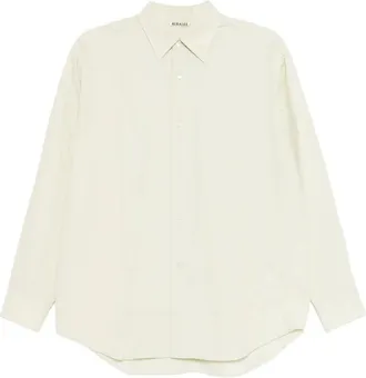 Auralee chemise en serg&eacute; - Vert